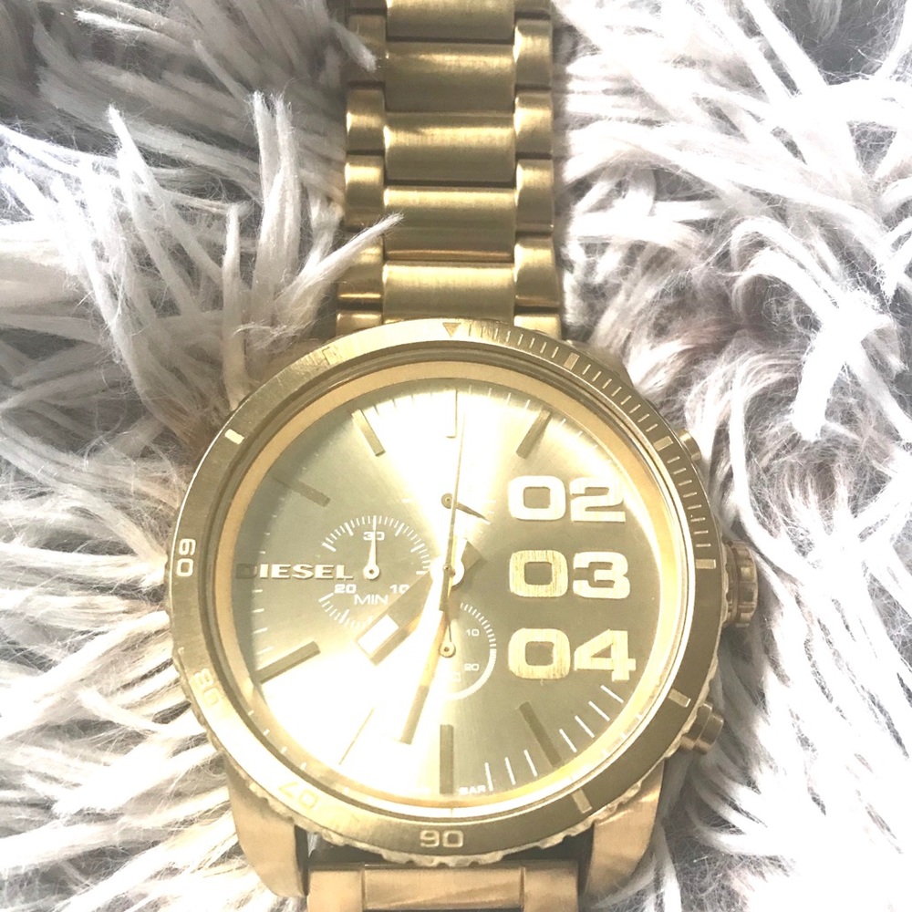 Diesel Gold Large Face Ladies Watch - Gem